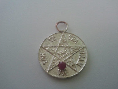 Pentagram of Solomon 1 inch with ruby – Enochian Alchemical Magick